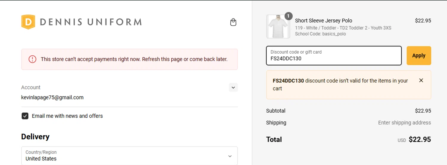 DENNIS Uniform Discount Codes - 10% Off | January 2025