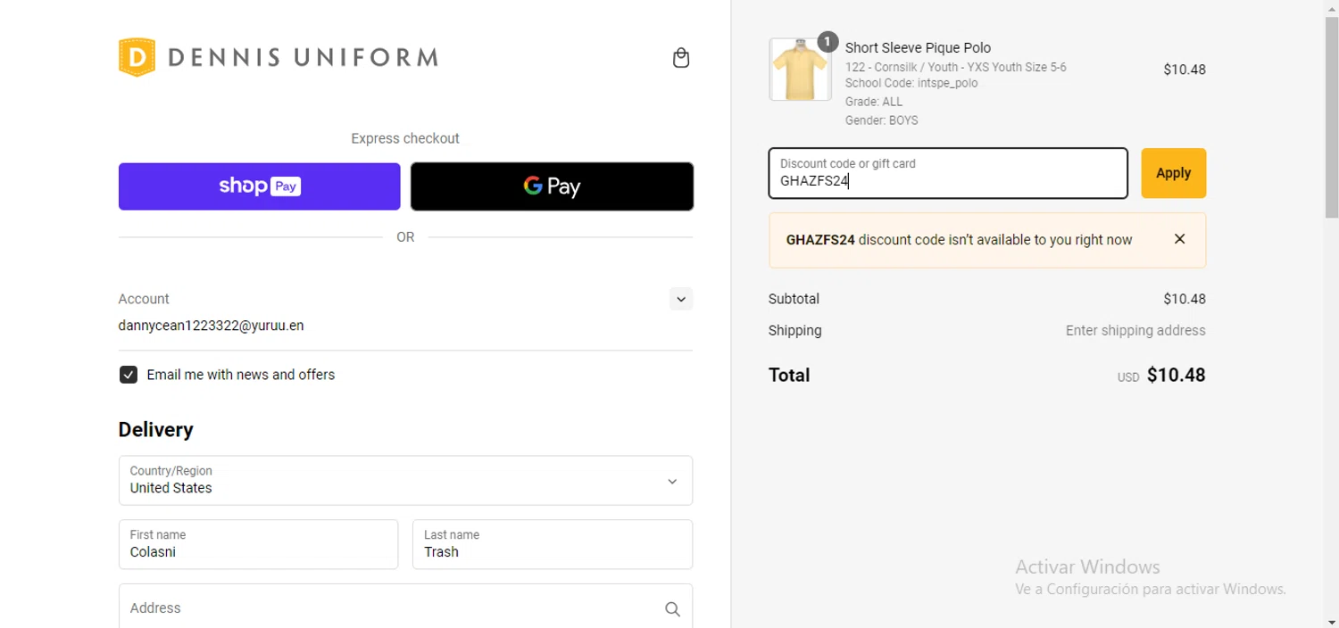 DENNIS Uniform Discount Codes - 10% Off | January 2025