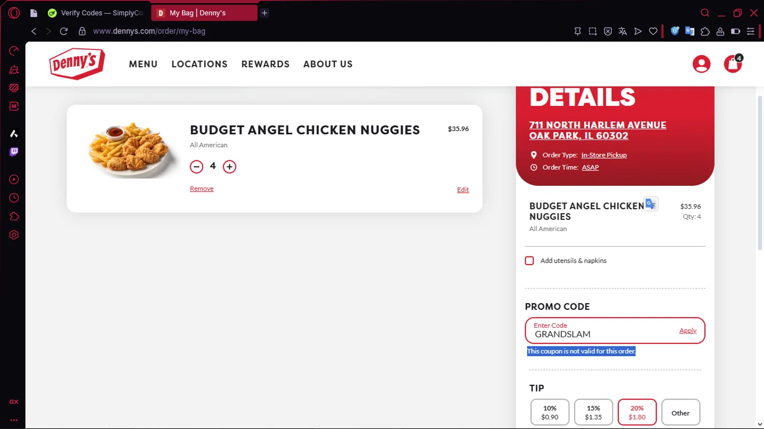 Denny's Promo Codes - 10% Off (1 Verified) Jan 2026