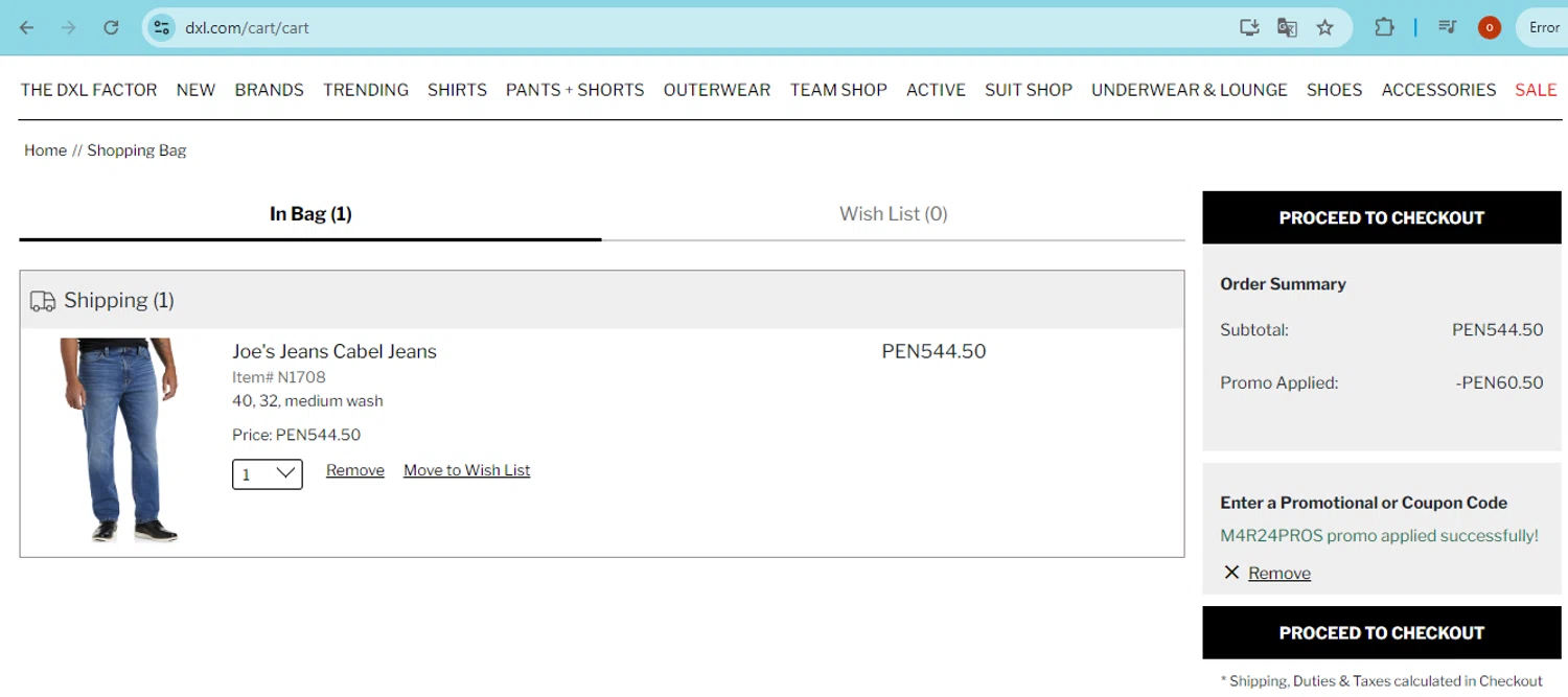 DXL Coupons - $15 Off | October 2024