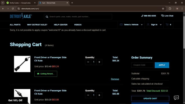 Detroit Axle Coupon Codes (2 Verified) - 10% Off May 2025
