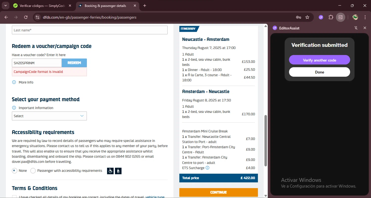 DFDS Discount Codes - 40% Off (3 Verified) Sep 2025