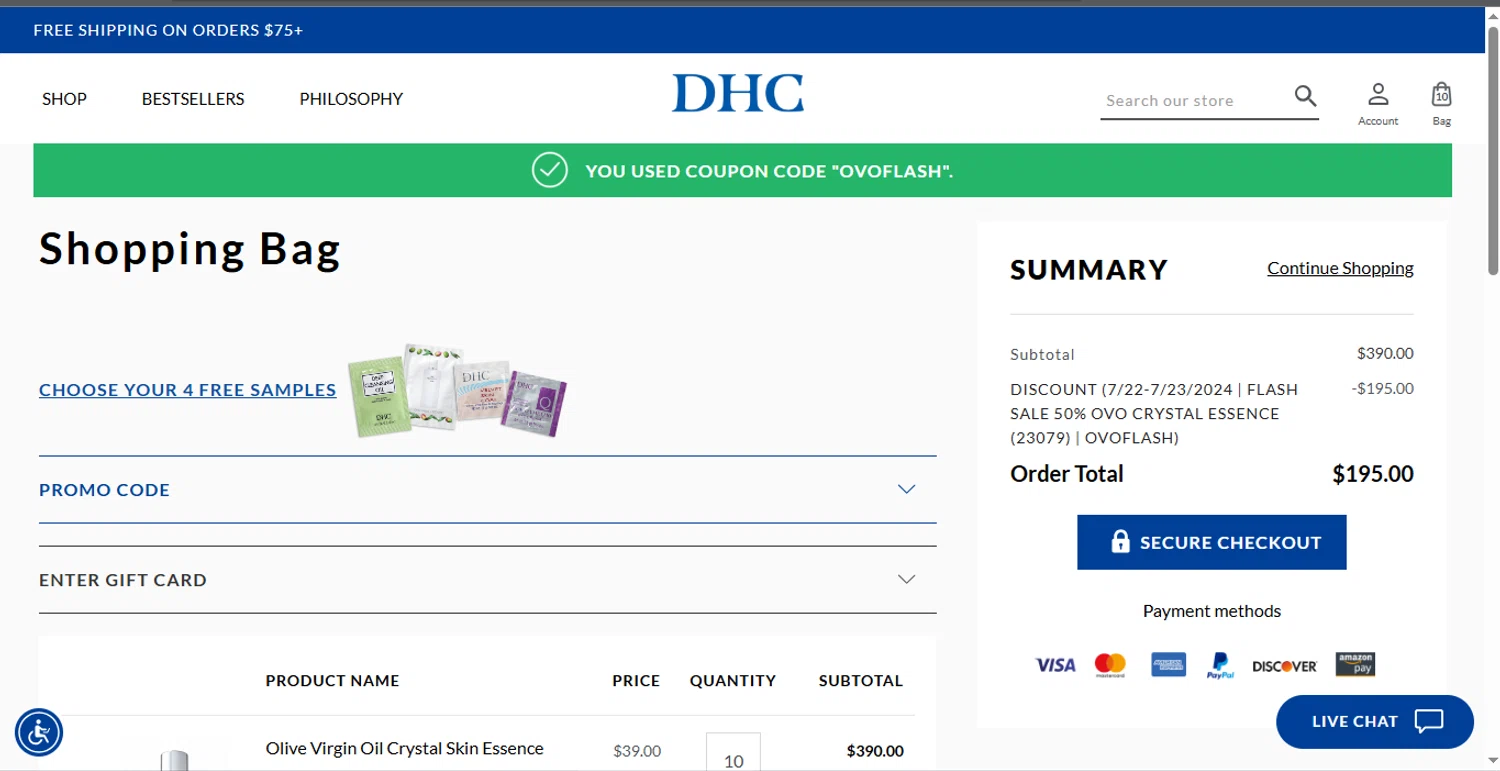 DHC Promo Codes – 50% Off | July 2024