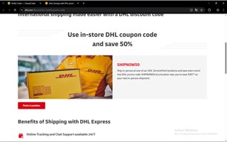 DHL Promo Codes (5 Verified) - 50% Off Sitewide May 2025