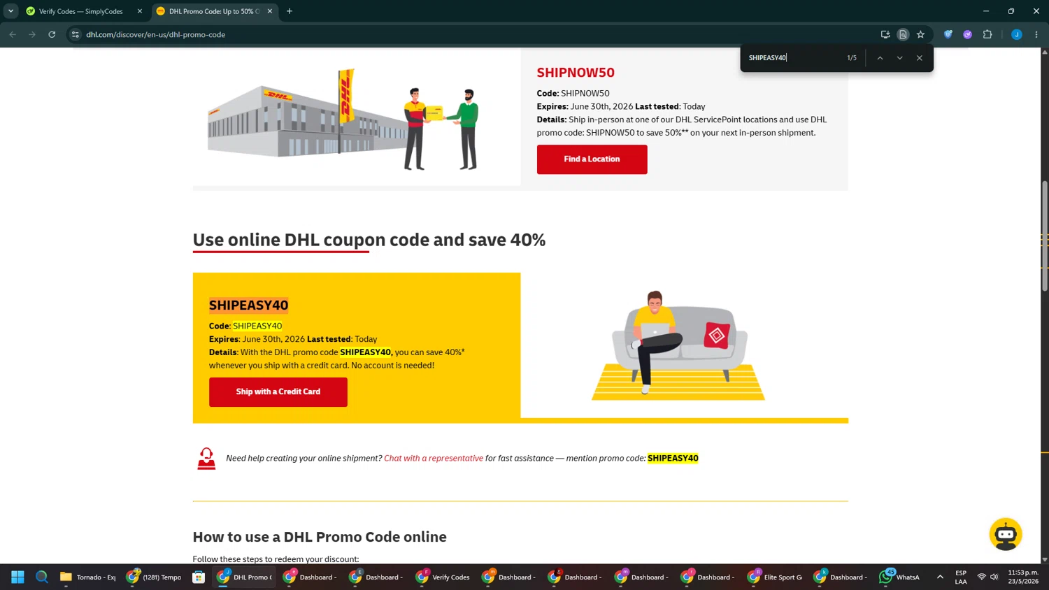 DHL Promo Codes - 50% Off w/Code (5 Verified) Jun 2026