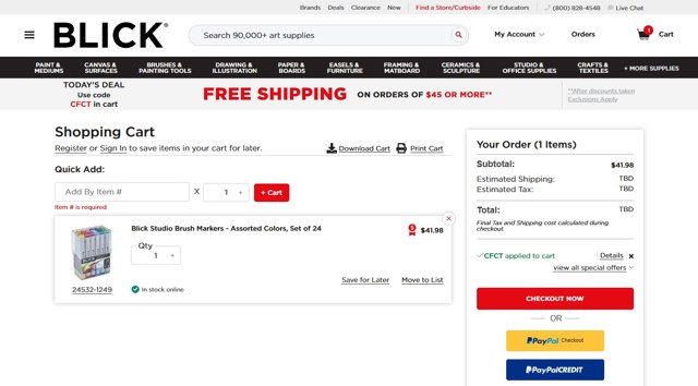 Blick Promo Codes - $10 Off Coupons Sep 2025