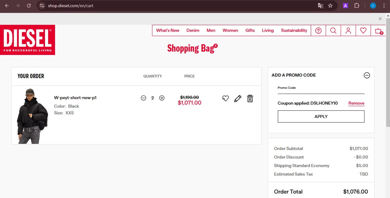 Diesel Promo Codes - 10% Off | January 2025