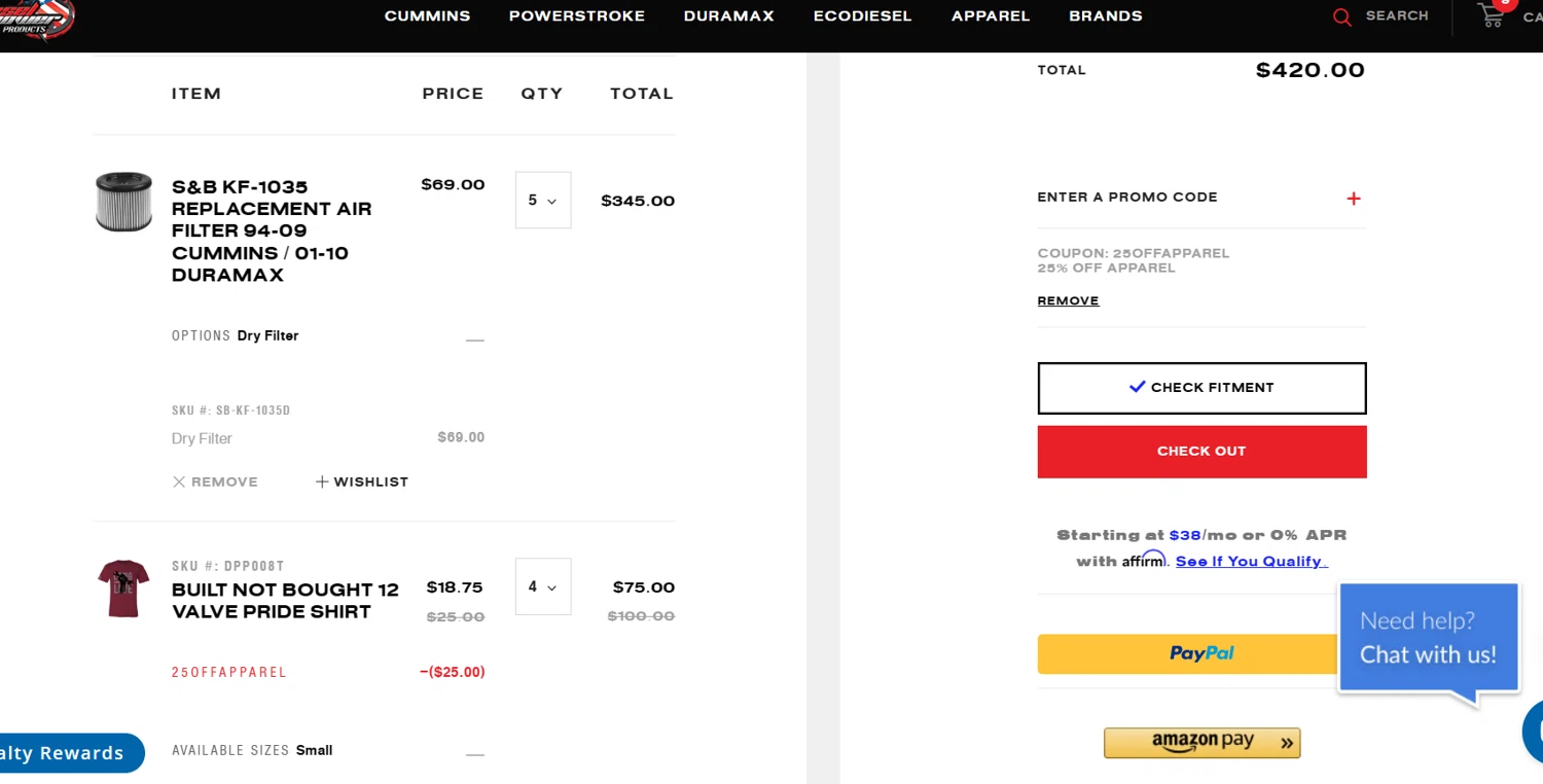 Diesel Power Products Promo Codes - 25% Off | September 2024