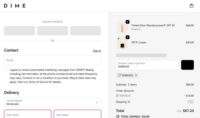 DIME Beauty Promo Codes (76 Verified) - 20% Off Sep 2025