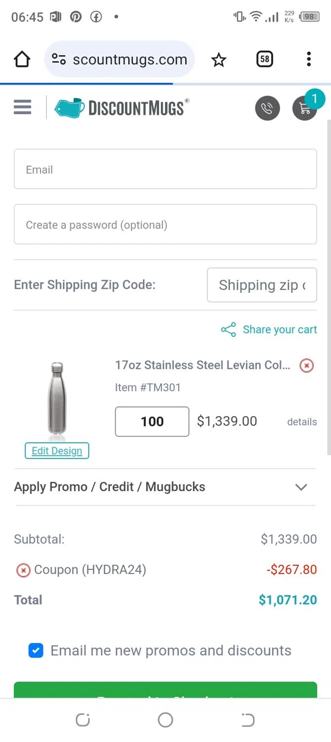 DiscountMugs Promo Codes - 15% Off | September 2024