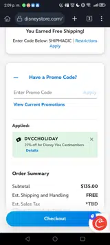 Disney Store Promo Codes - 25% Off (5 Verified) May 2026
