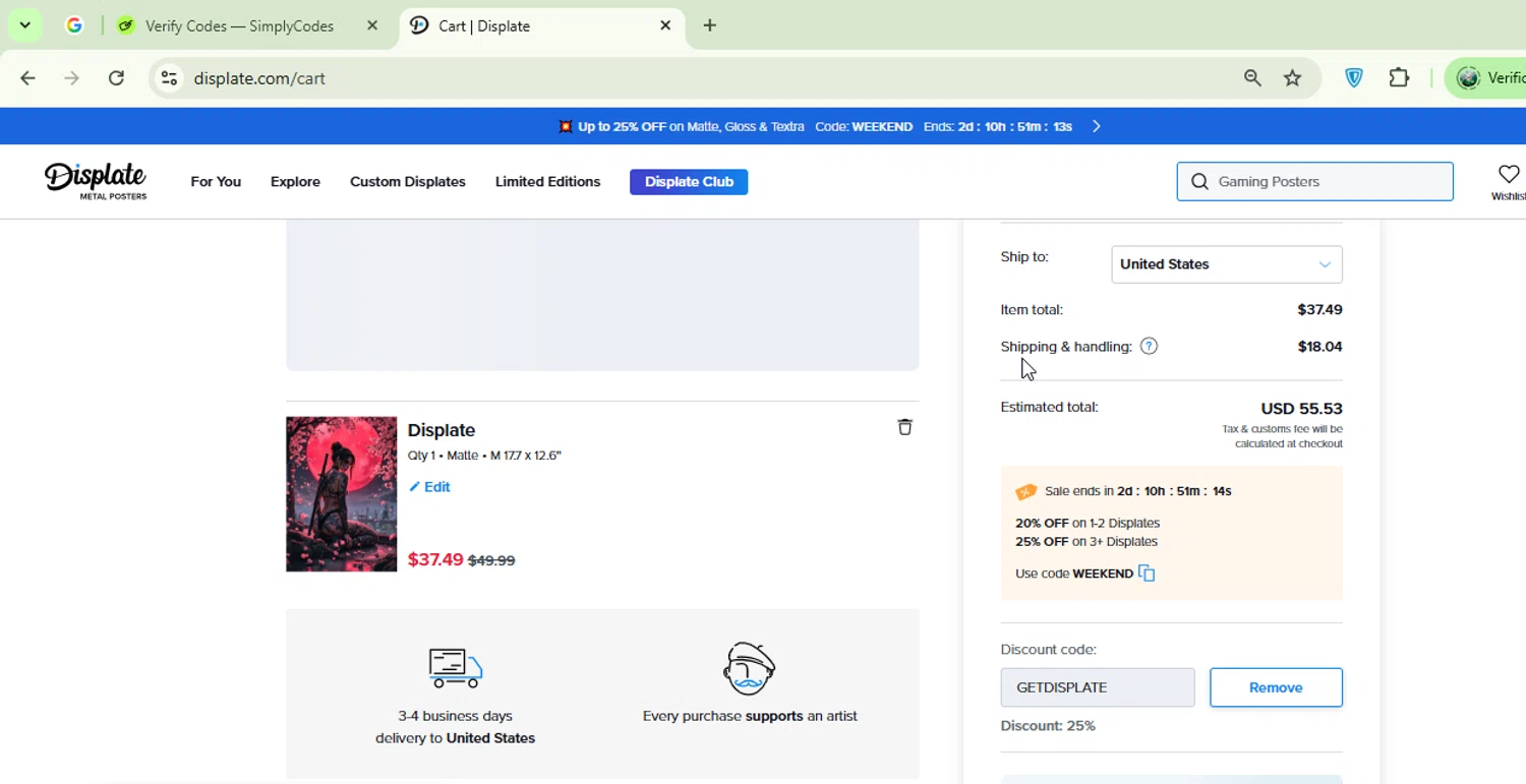 Displate Promo Codes (45 Verified) - 40% Off w/Code Sep 2025