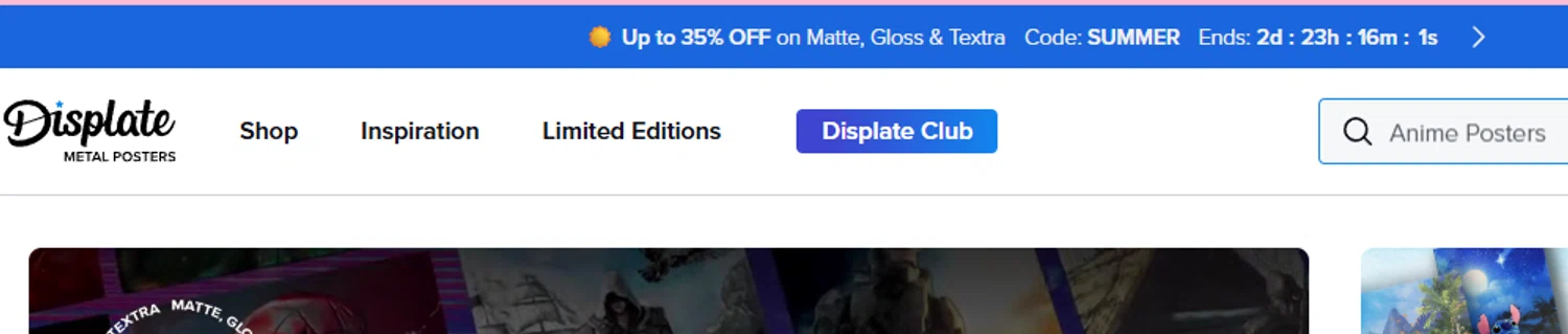 Displate Promo Codes (9 Verified) - 35% Off w/Code Jun 2025