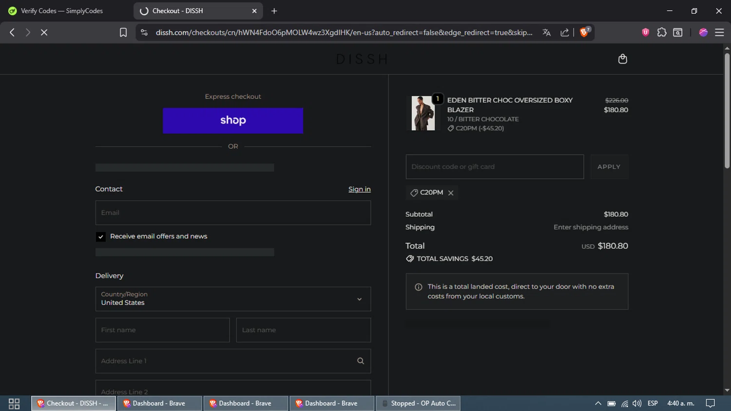 DISSH Promo Codes (11 Verified) - 20% Off Sitewide Oct 2025
