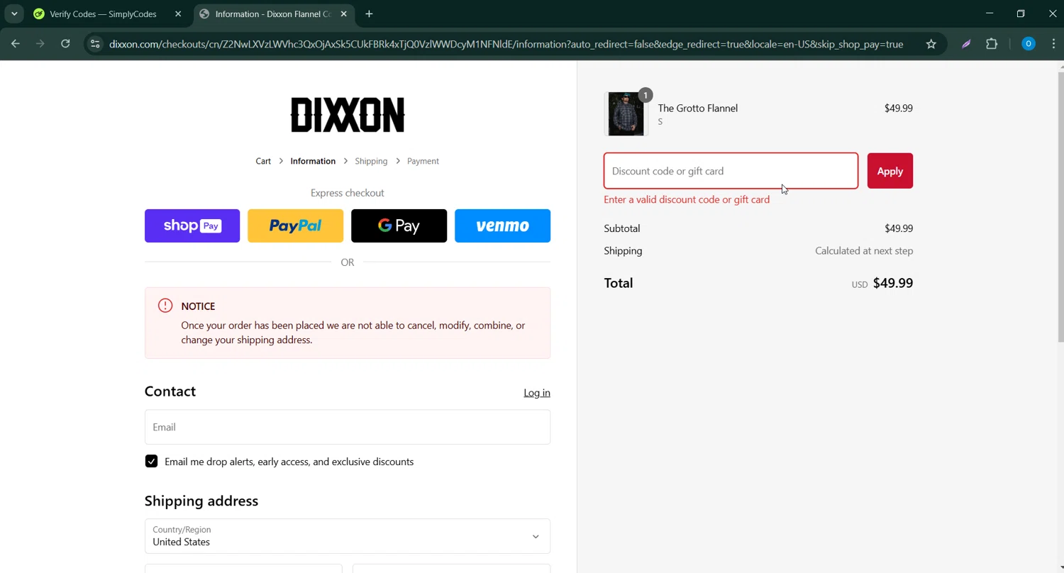 Dixxon Flannel Promo Codes (1 Verified) - 15% Off Jul 2025