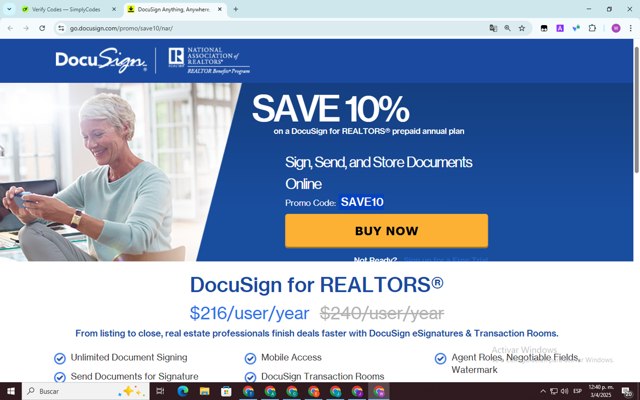 DocuSign Promo Codes (2 Verified) - 10% Off w/Code May 2025