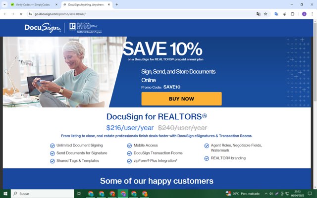DocuSign Promo Codes (2 Verified) - 10% Off w/Code May 2025