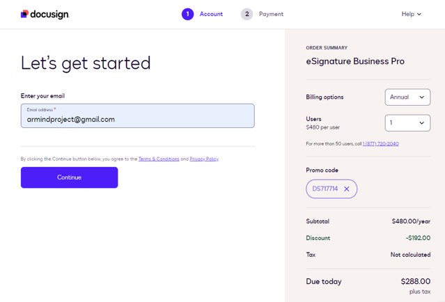 DocuSign Promo Codes & Black Friday 2024 Deals - 25% Off