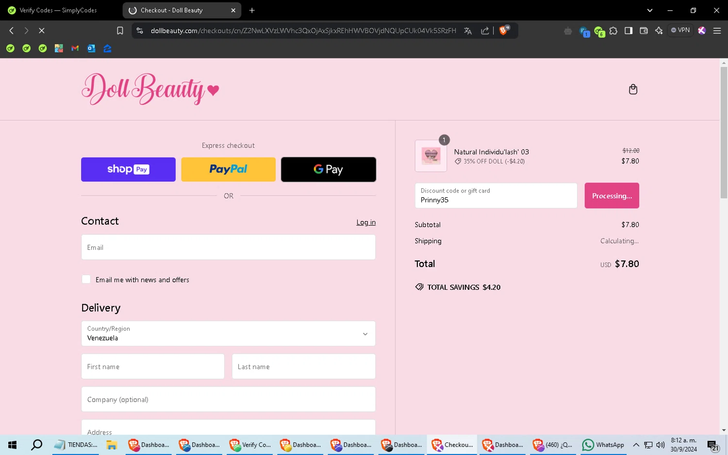 Doll Beauty Promo Codes - 15% Off | November 2024