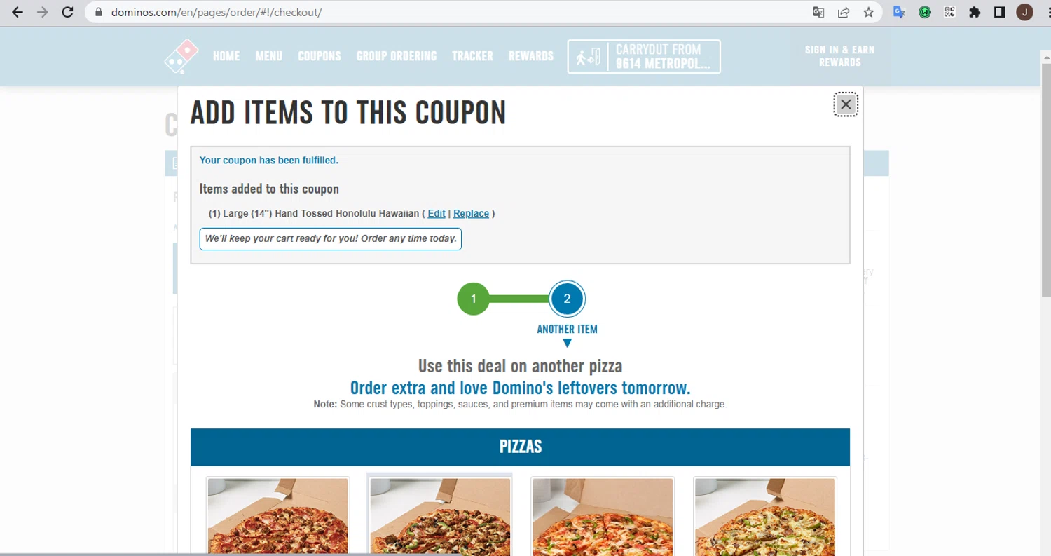 Domino's Coupon Codes - 35% Off | December 2024