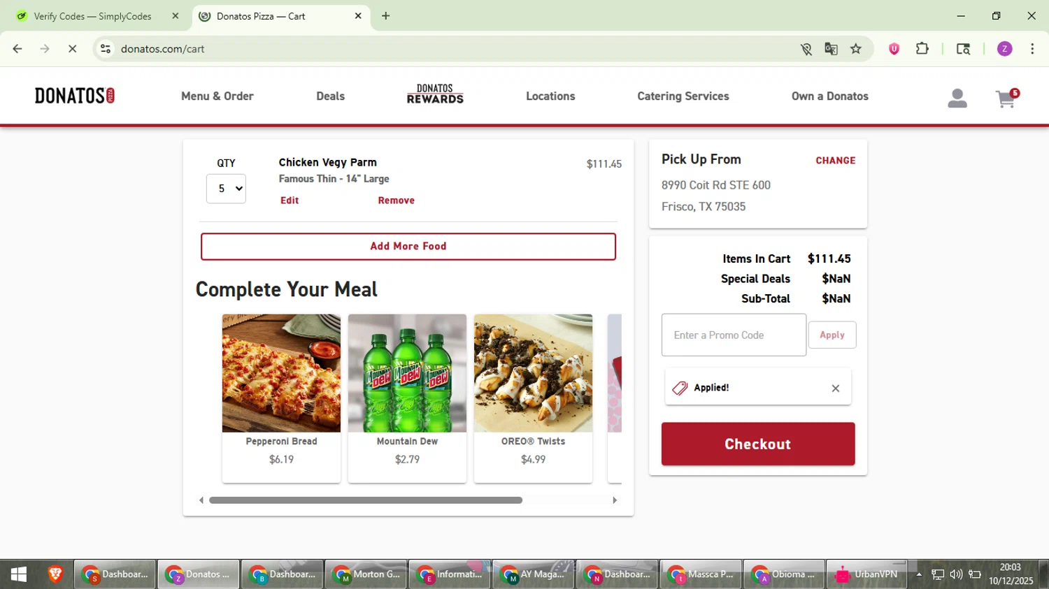 Donatos Pizza Promo Codes - $5 Off (2 Verified) Feb 2026