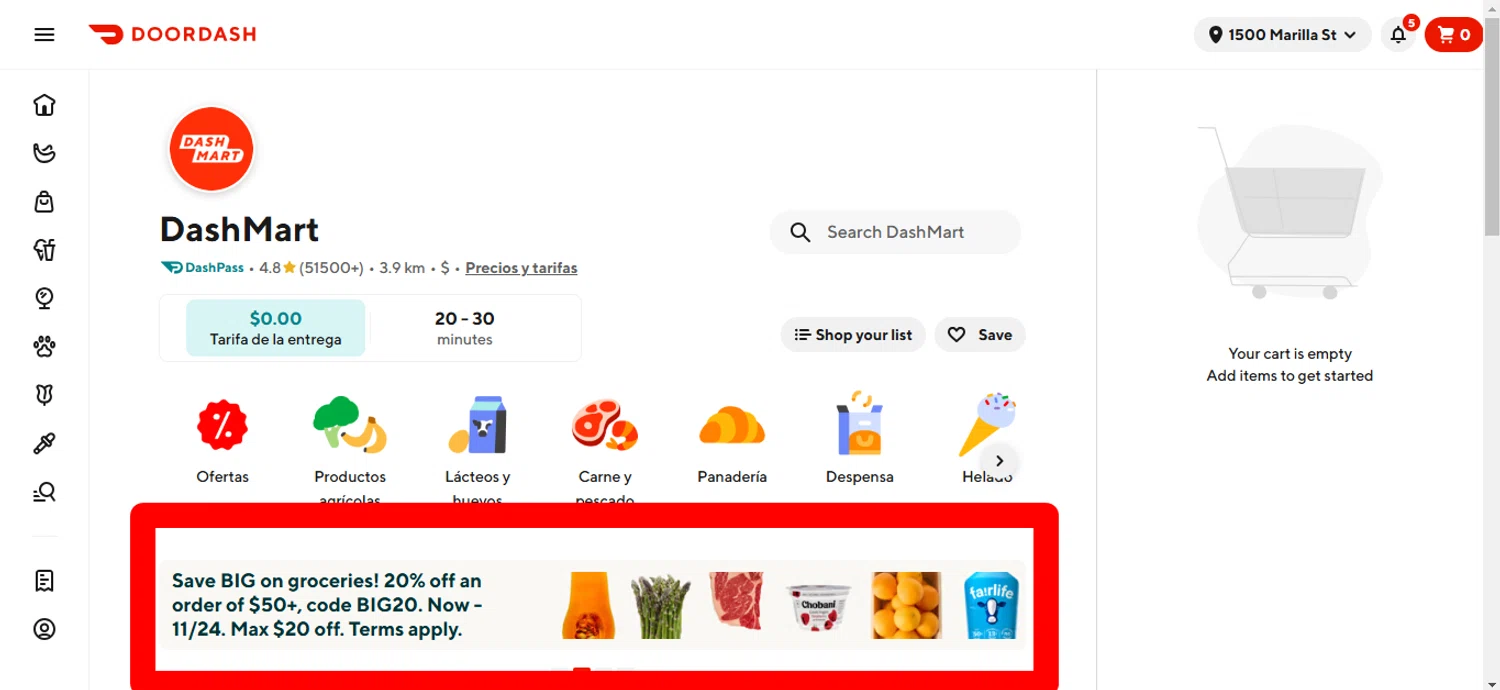 DoorDash Promo Codes - 20% Off | November 2024