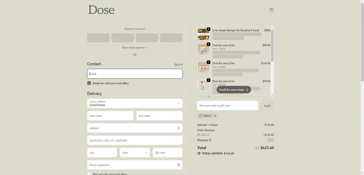Dose Promo Codes - 15% Off (28 Verified) Mar 2026