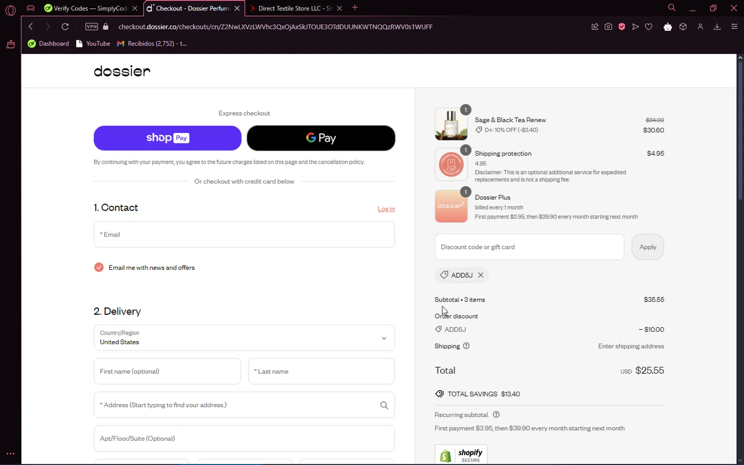 Dossier Coupon Codes - $10 Off | November 2024