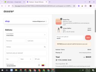 Dossier Promo Codes (1 Verified) - $25 Off w/Code Oct 2025