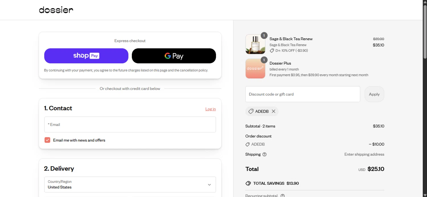 Dossier Promo Codes (3 Verified) - 10% Off Sitewide Jun 2025