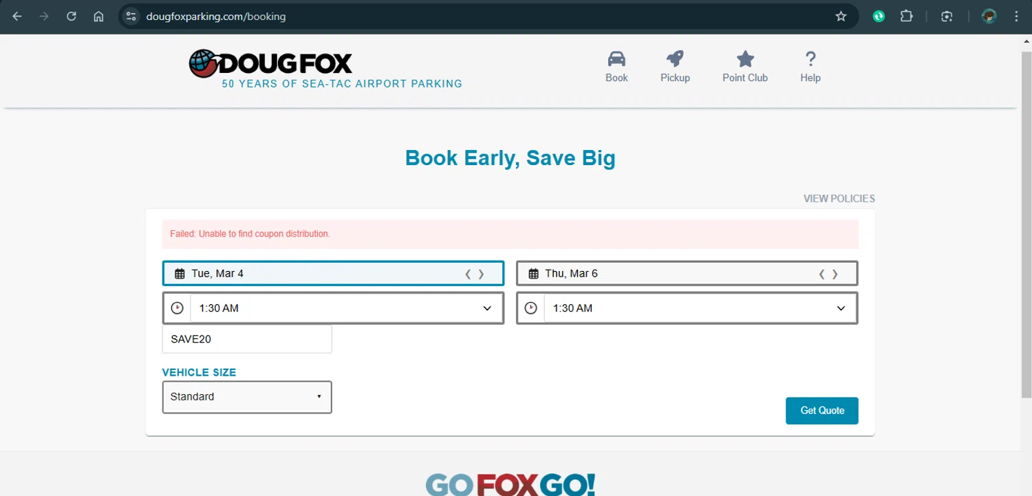 Doug Fox Parking Promo Codes - 20% Off Coupons Sep 2025
