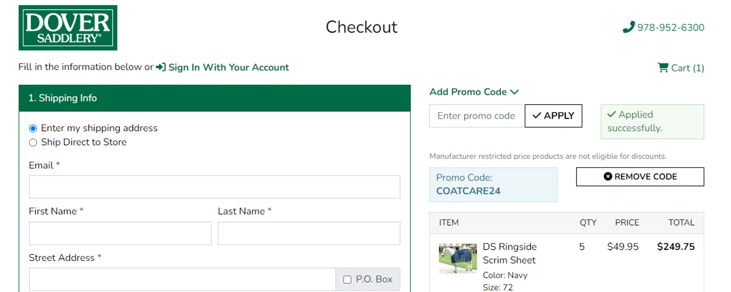 Dover Saddlery Promo Codes - 10% Off | January 2025