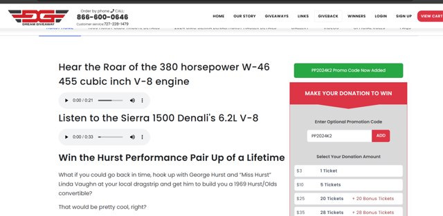 Dream Giveaway Promo Codes (30 Verified) - 50% Off Feb 2025