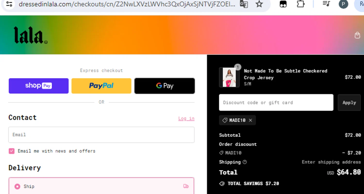 Dressed In Lala Discount Codes - 10% Off | September 2024