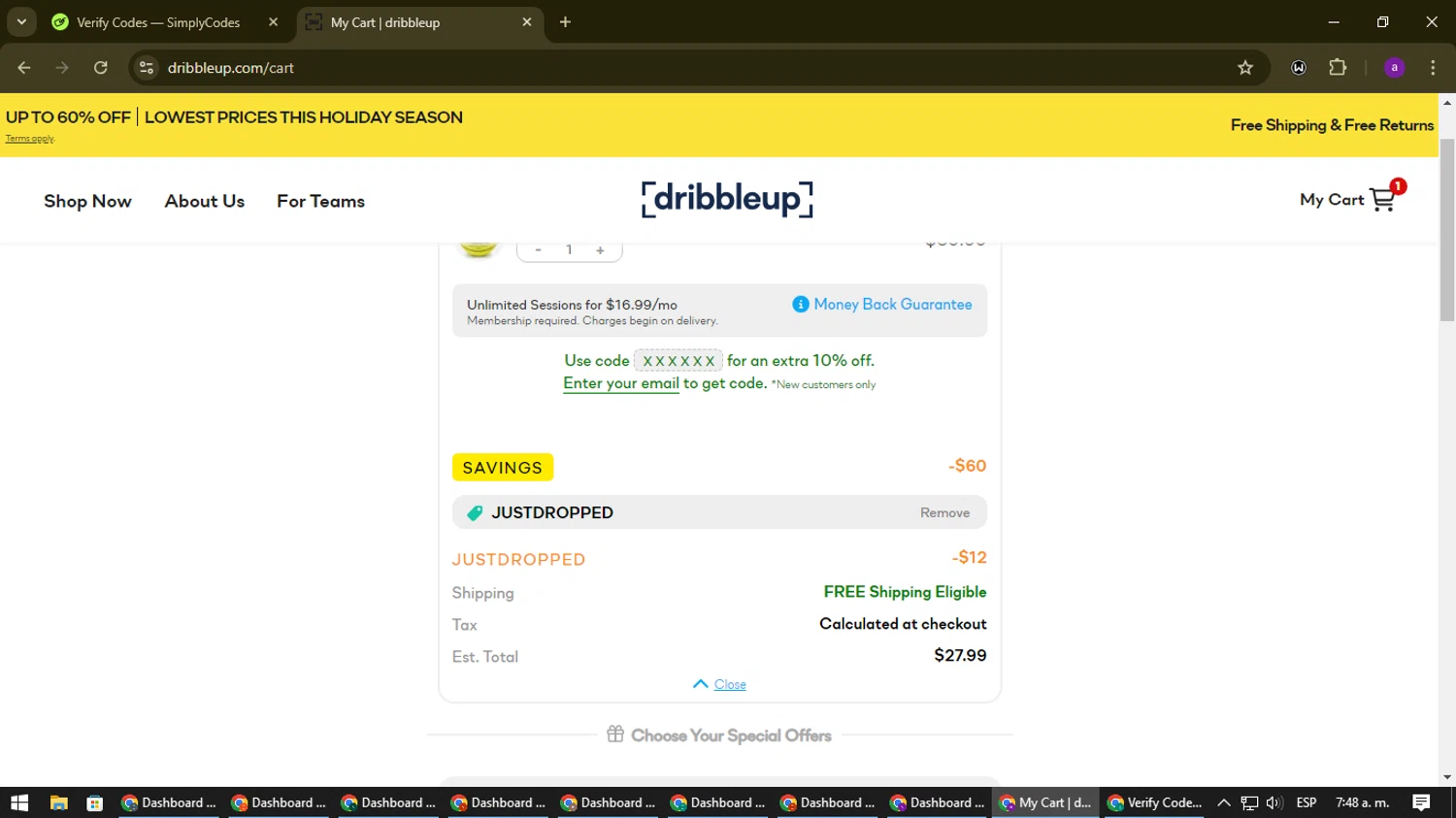 Dribbleup Promo Codes - $30 Off | January 2025