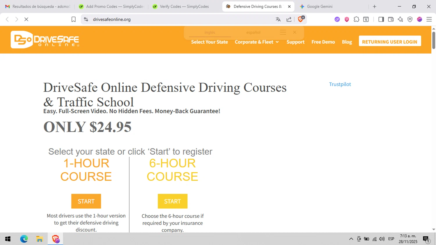 DriveSafe Online Promo Code - 20% Off (Verified) Jan 2026