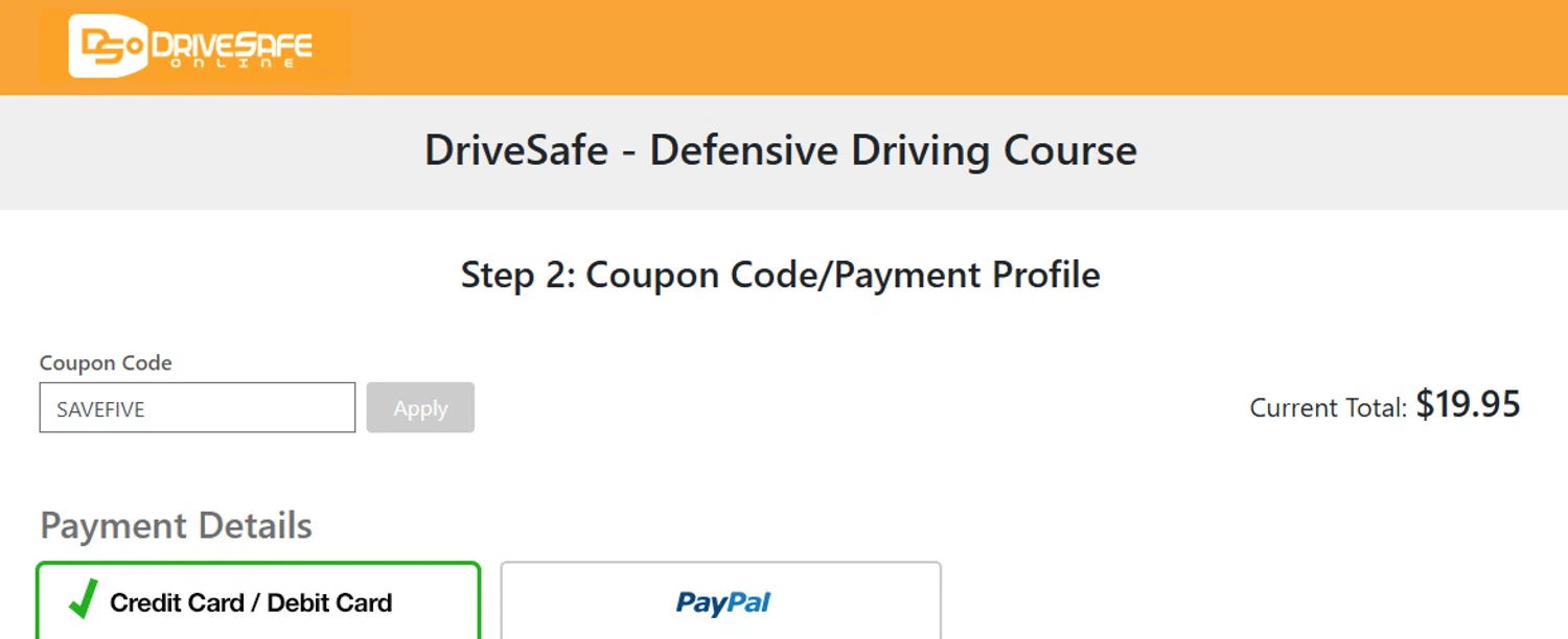 DriveSafe Online Promo Codes - 20% Off Sep 2025