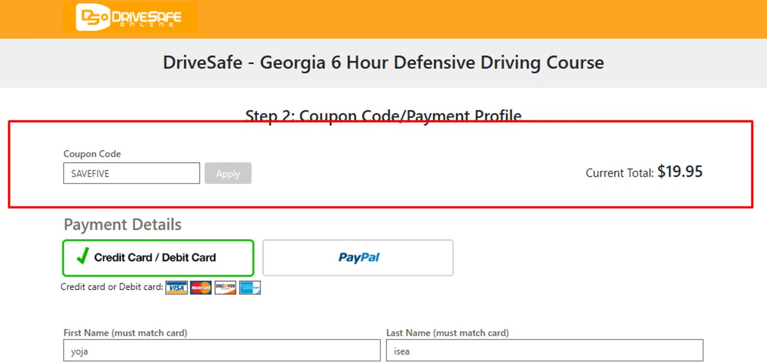 DriveSafe Online Promo Code - 20% Off (Verified) Jan 2026