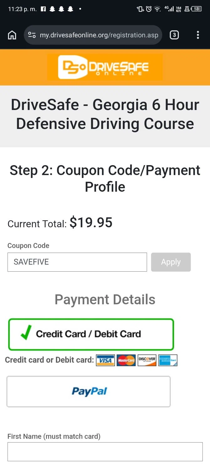 DriveSafe Online Promo Code - 20% Off (Verified) Mar 2026