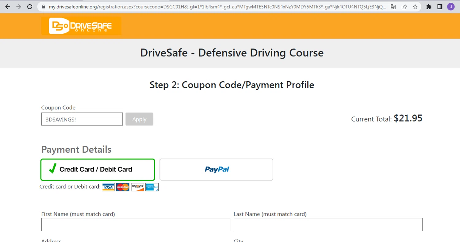 DriveSafe Online Promo Code - 20% Off (Verified) Jan 2026