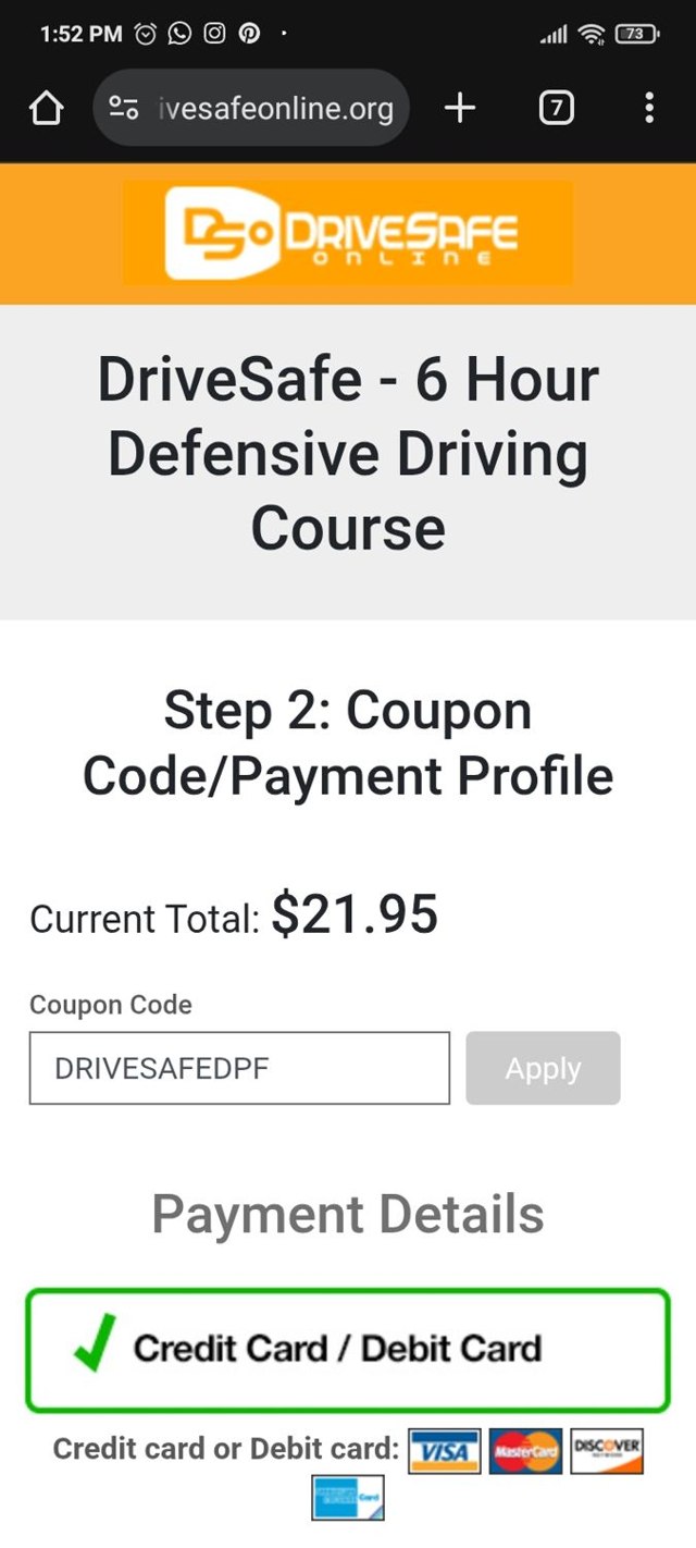 DriveSafe Online Promo Codes - 20% Off Sep 2025