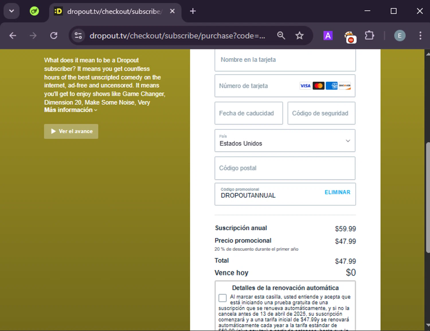 Dropout Promo Codes (2 Verified) - 20% Off w/Code May 2025