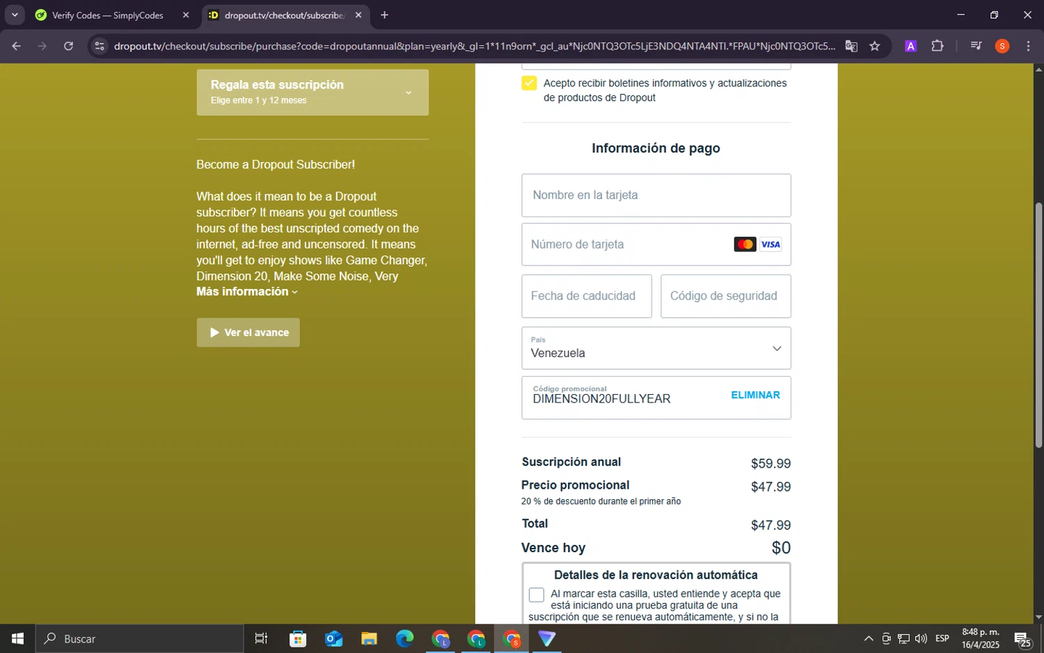 Dropout Promo Codes (4 Verified) - 20% Off w/Code Jun 2025