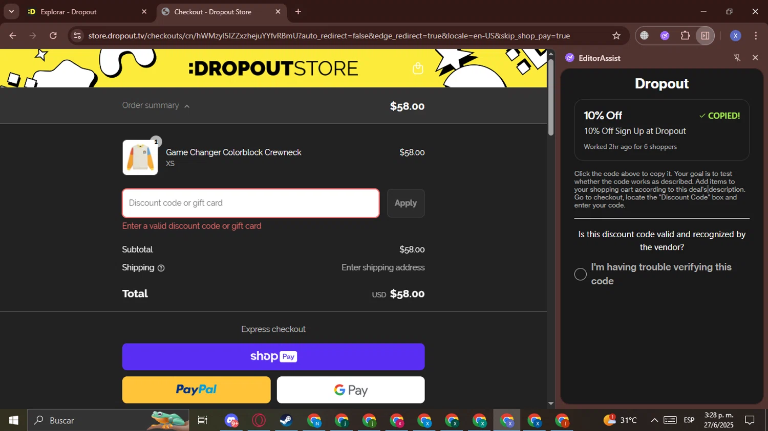 Dropout Promo Codes (6 Verified) - 10% Off Sitewide Aug 2025
