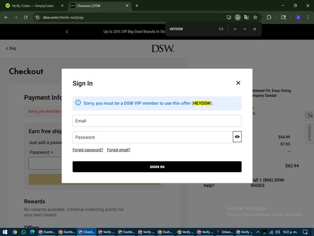 DSW Promo Codes (5 Verified) - 40% Off + Free Ship Aug 2025