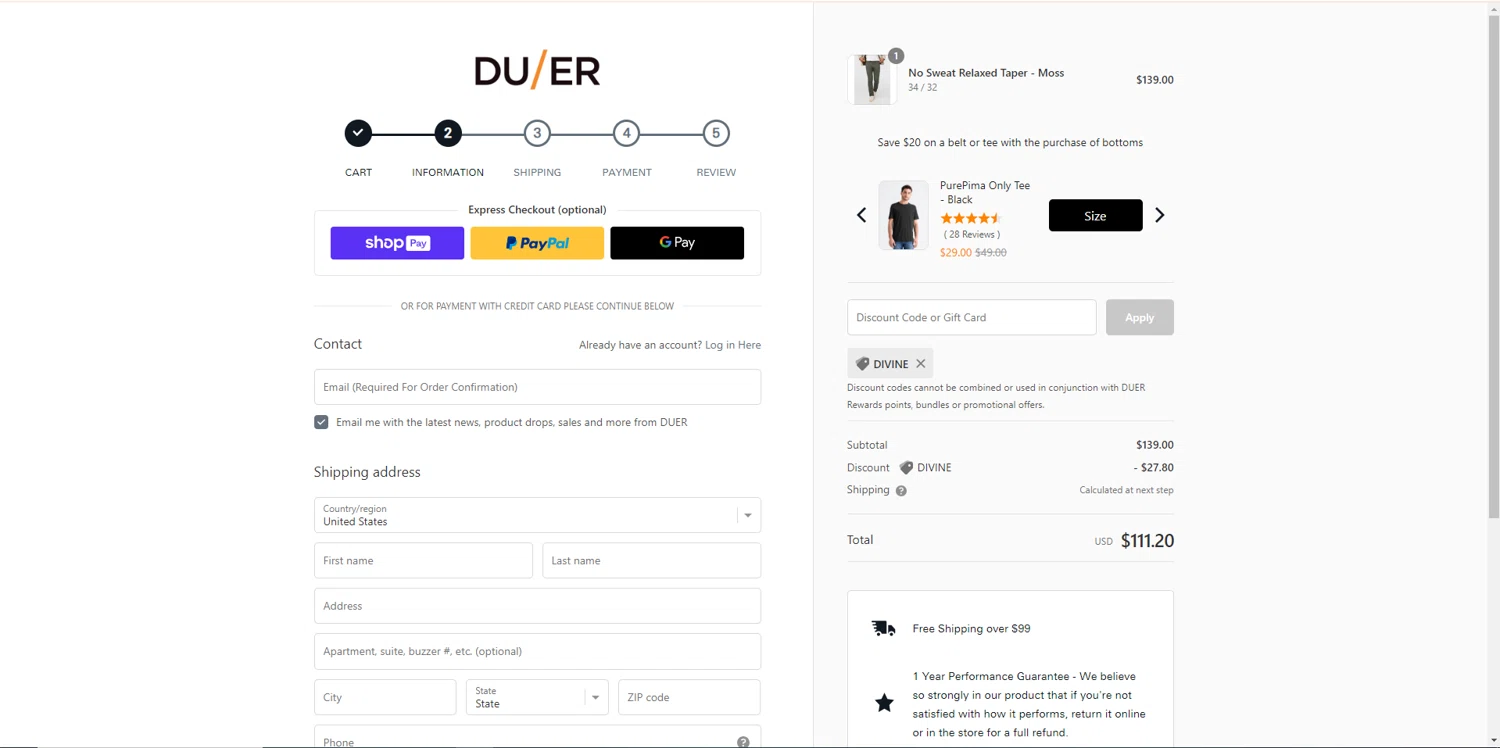 DUER Discount Codes - 20% Off Coupon Codes in August 2024 | SimplyCodes