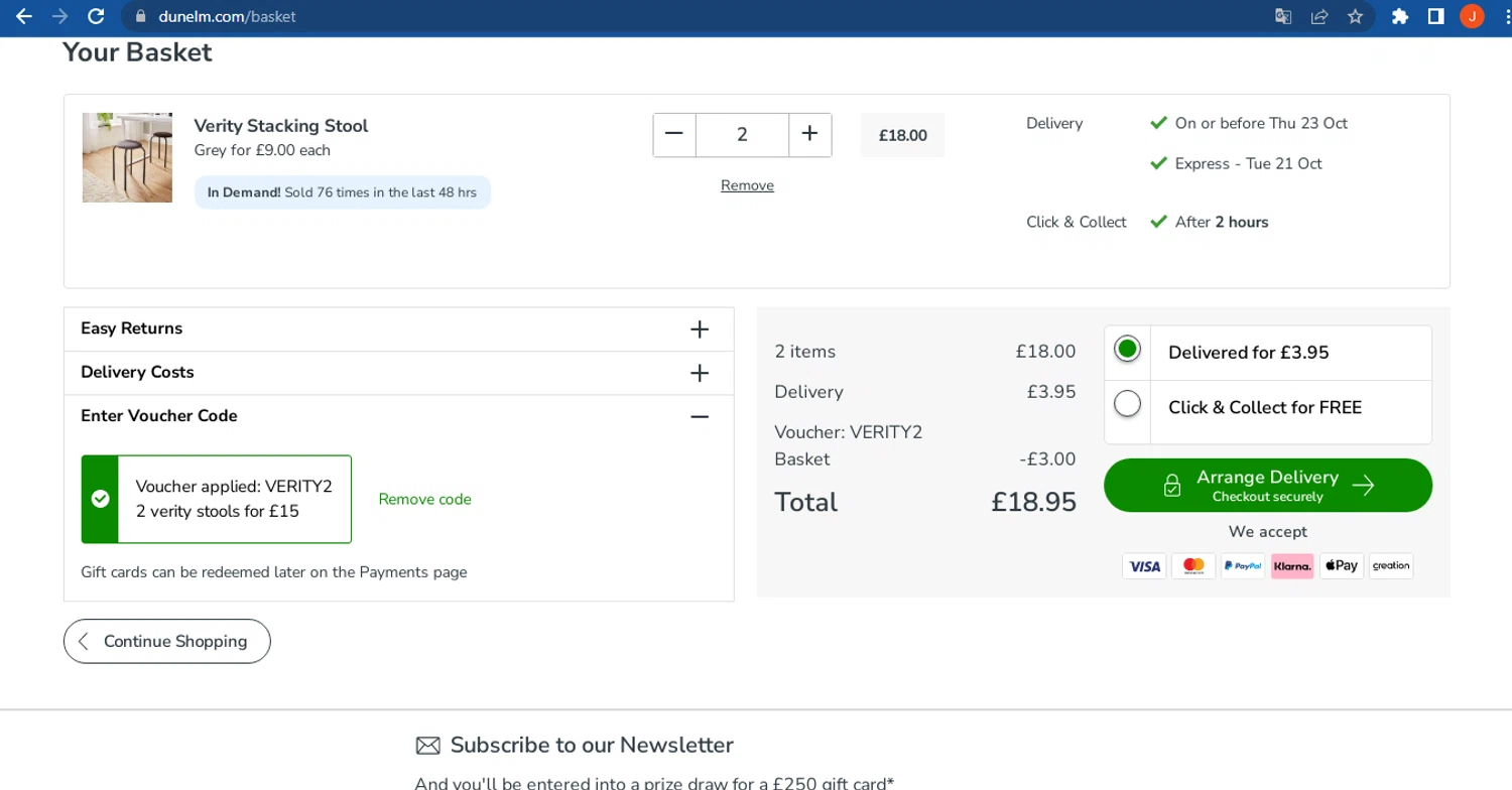 Dunelm Discount Codes - 20% Off (1 Verified) Oct 2025