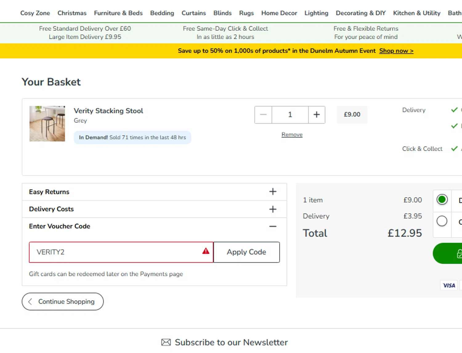 Dunelm Promo Codes - 10% Off (1 Verified) Nov 2025