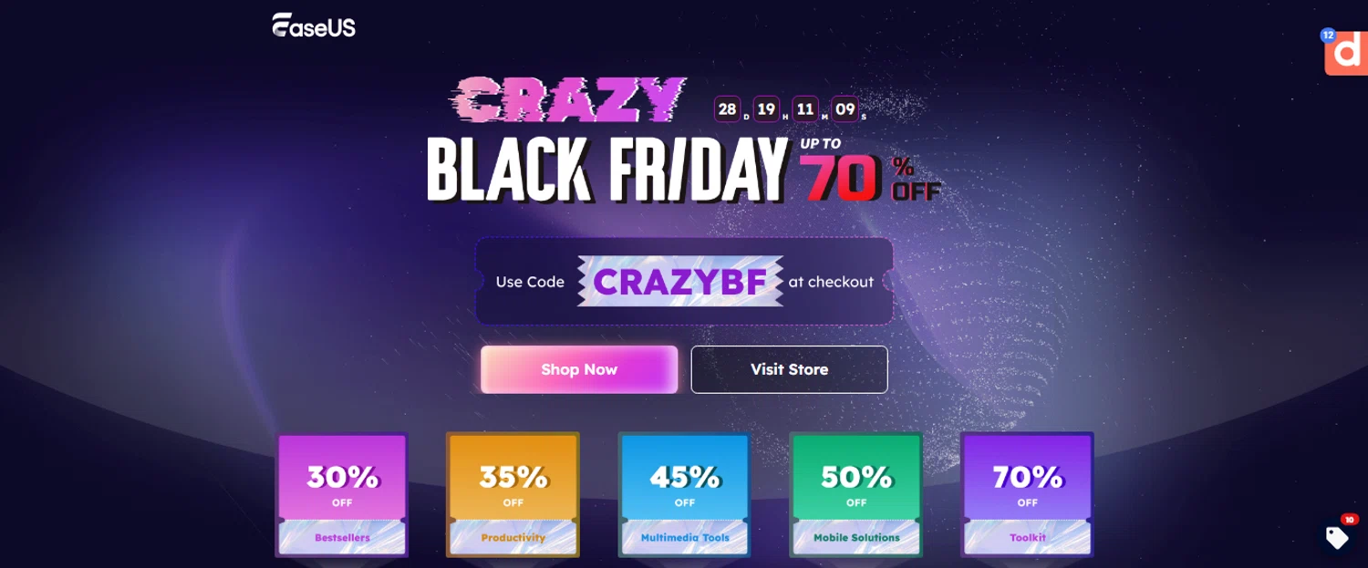 EaseUS Coupons - 60% Off | November 2024