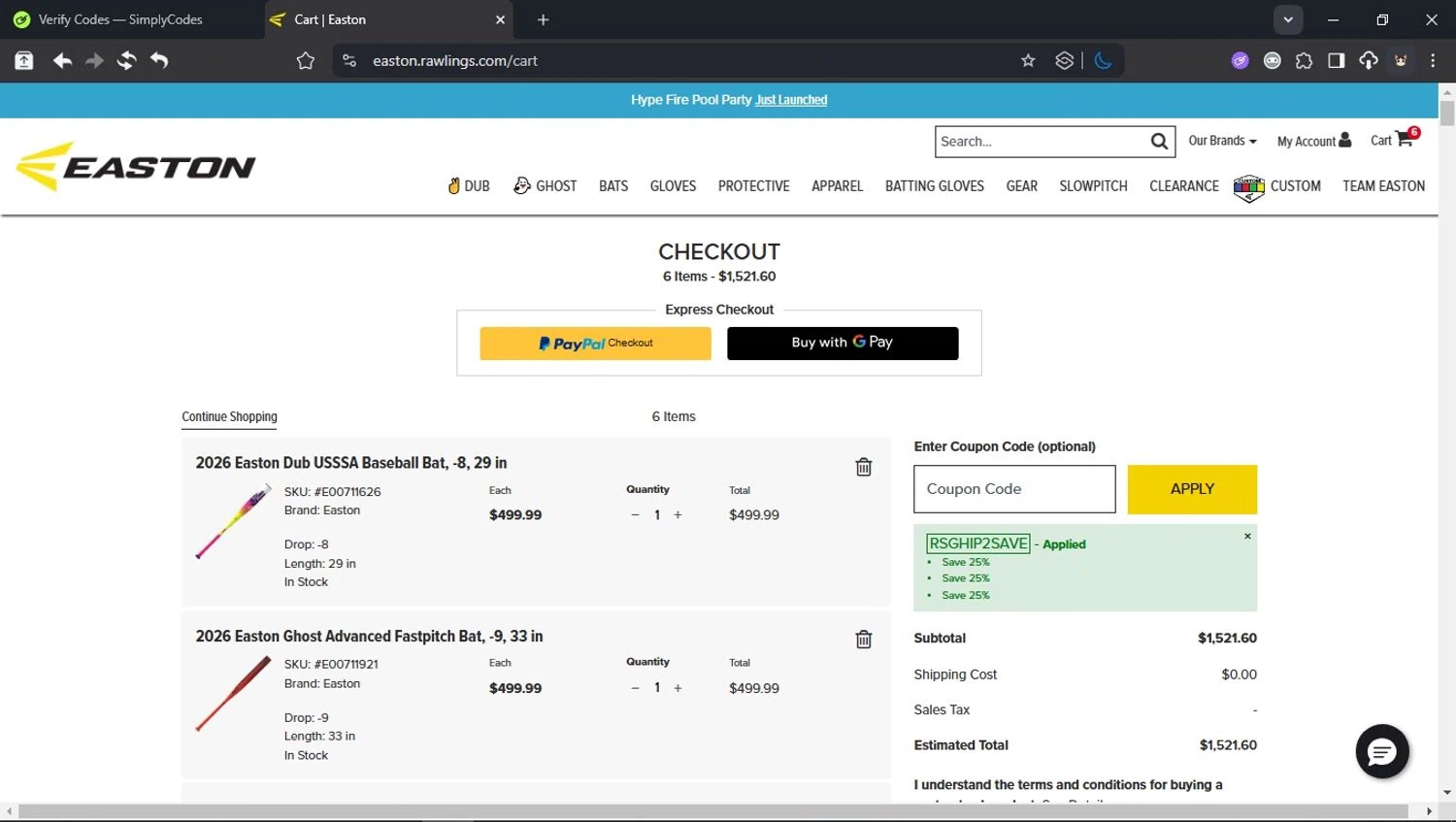 Easton Promo Codes - 15% Off (5 Verified) Dec 2025